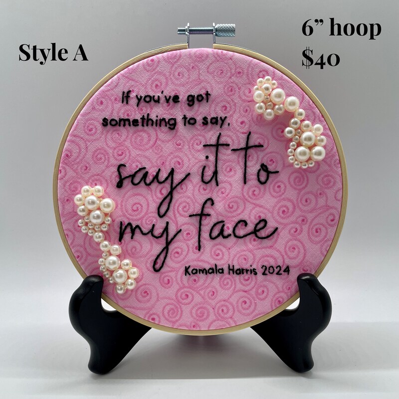 Political Embroidery - Etsy