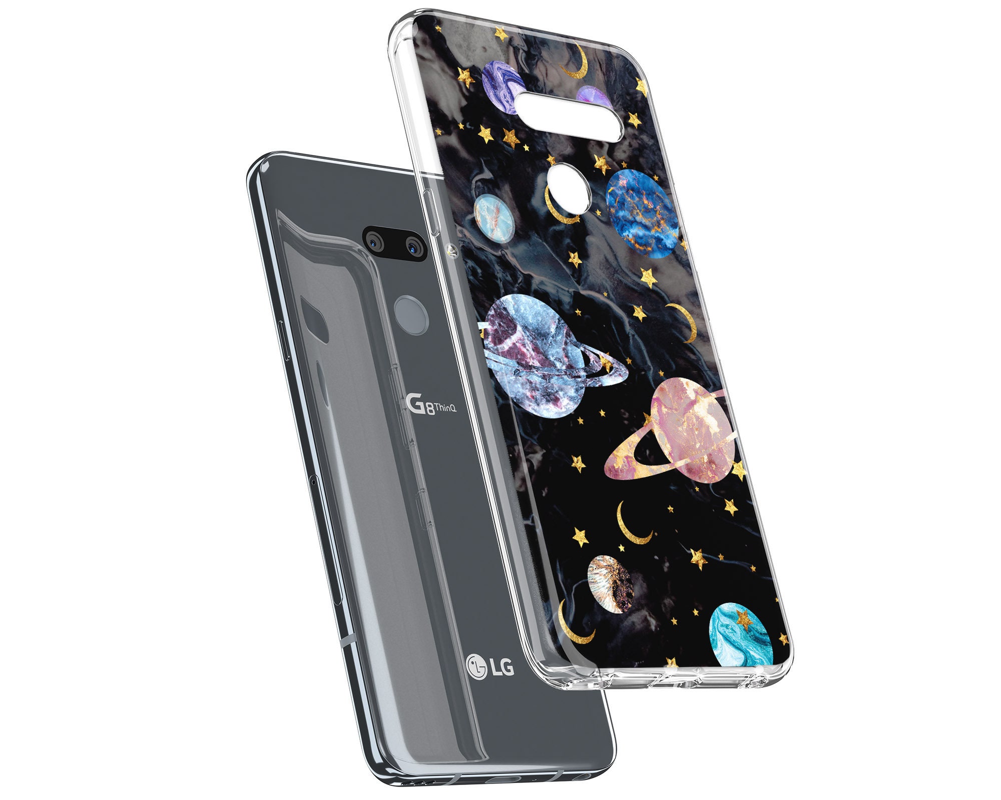 Gold Stars Print Cover V30 V50 Phone Case Lg G6 Lg G7 Fit - Etsy