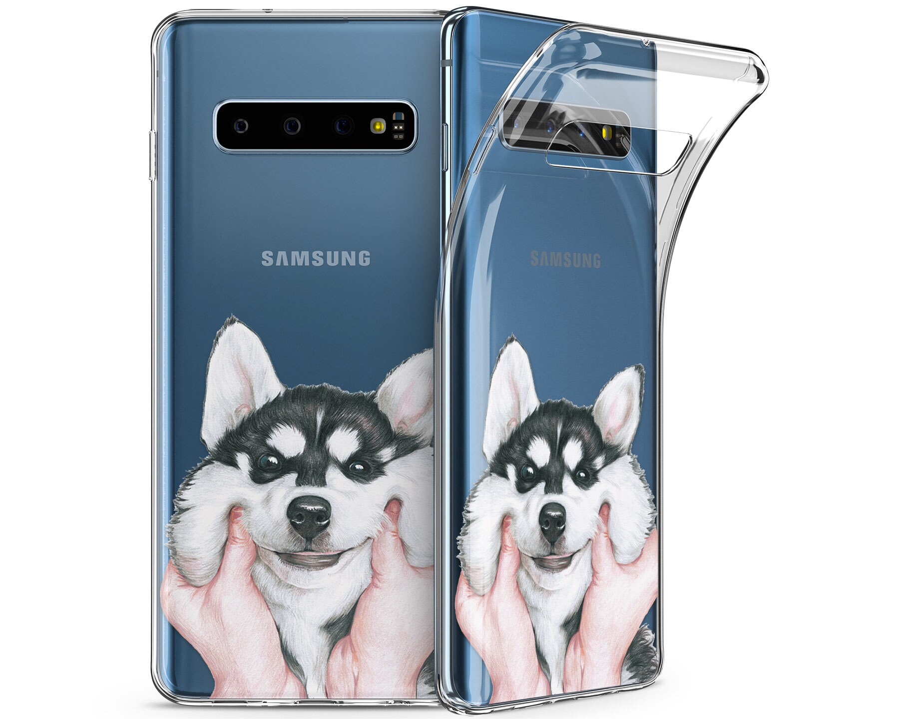 Husky phone case cute gift Galaxy s8 s20 ultra cover Dog lover | Etsy