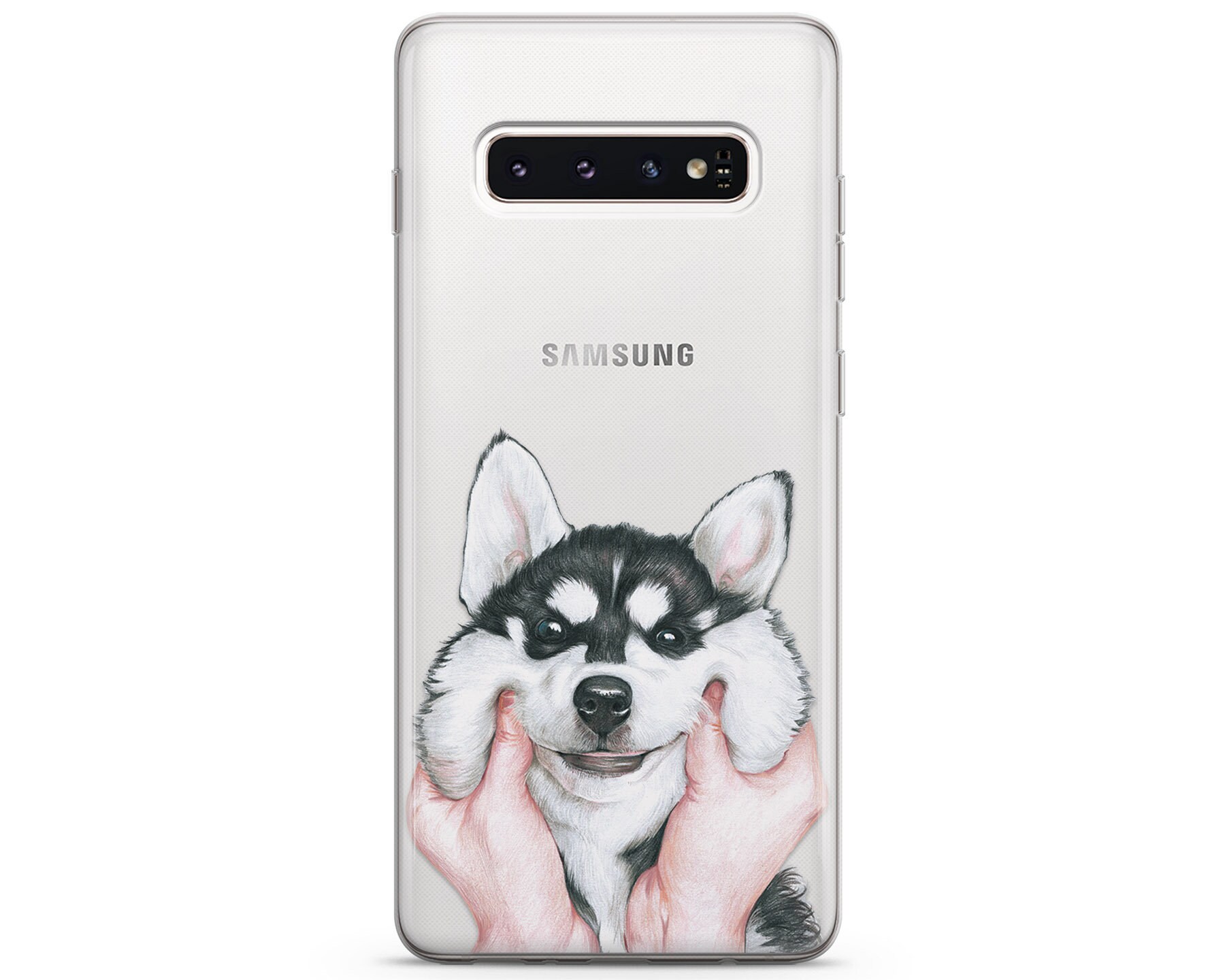 Husky phone case cute gift Galaxy s8 s20 ultra cover Dog lover | Etsy