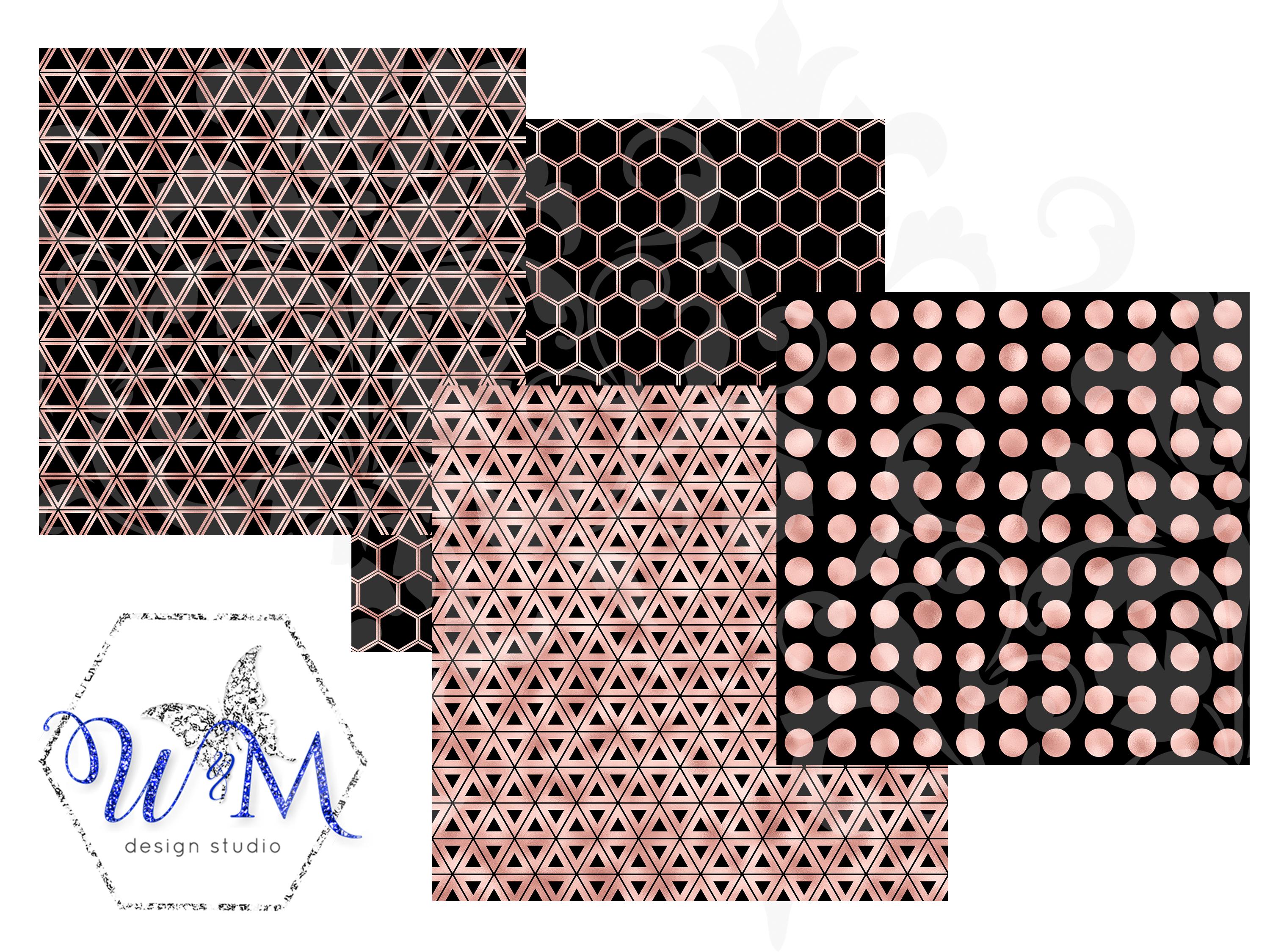 Rose Gold Digital Paper 12 X 12" Rose Gold Foil Paper, Rose Gold ...