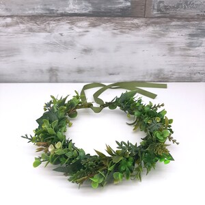 Greenery Headpiece Green Crown Flowercrown Woodland Meadow Bridal Crown ...