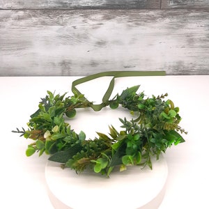 Greenery Headpiece Green Crown Flowercrown Woodland Meadow Bridal Crown ...