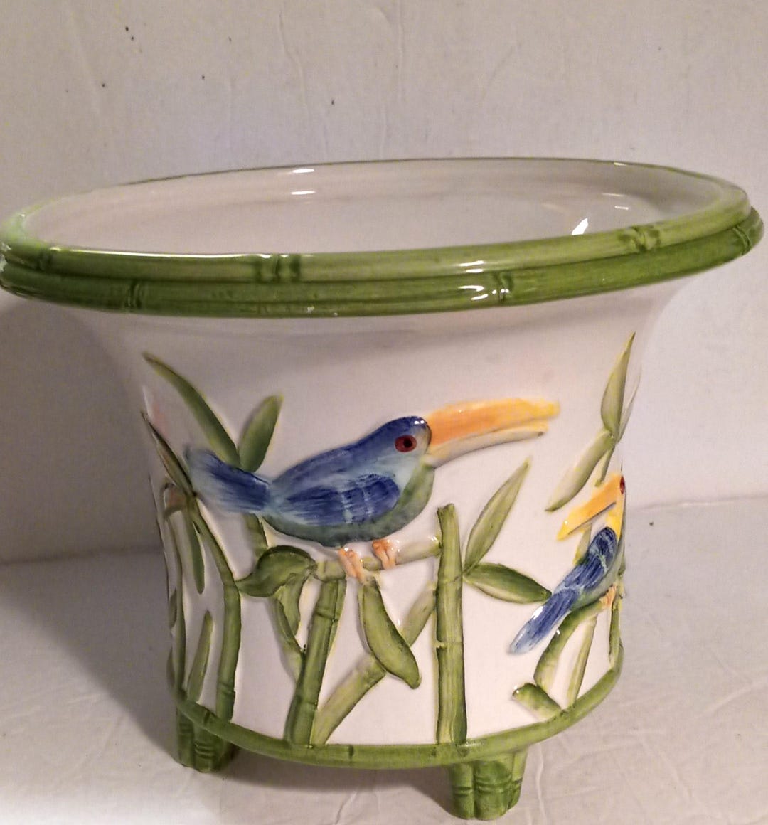 Italian Porcelain Planter/pot Cover - Etsy