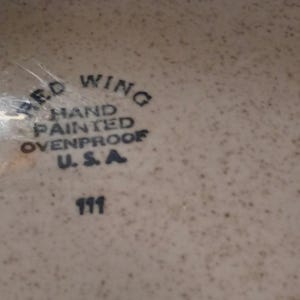 Red Wing "tampico" Pattern Ceramics Large Dinner/serving Plate - Etsy