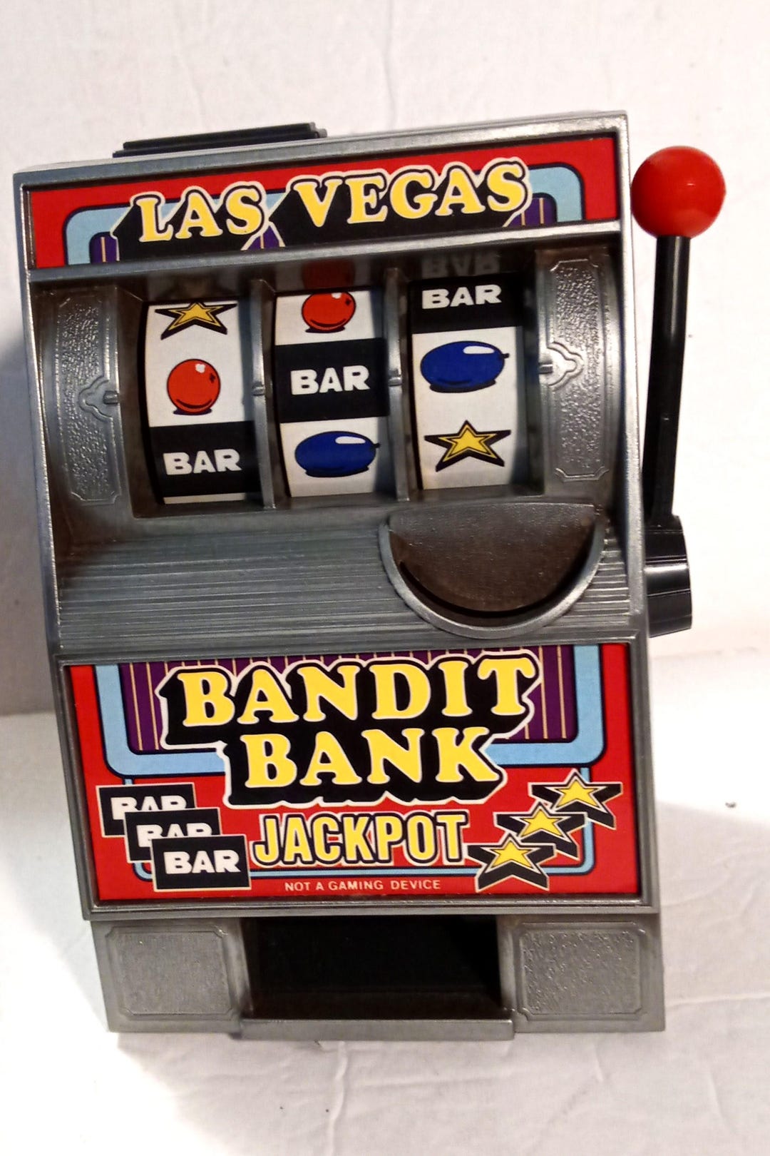 Las Vegas Bandit Bank Working Slot Machine Coin Bank - Etsy