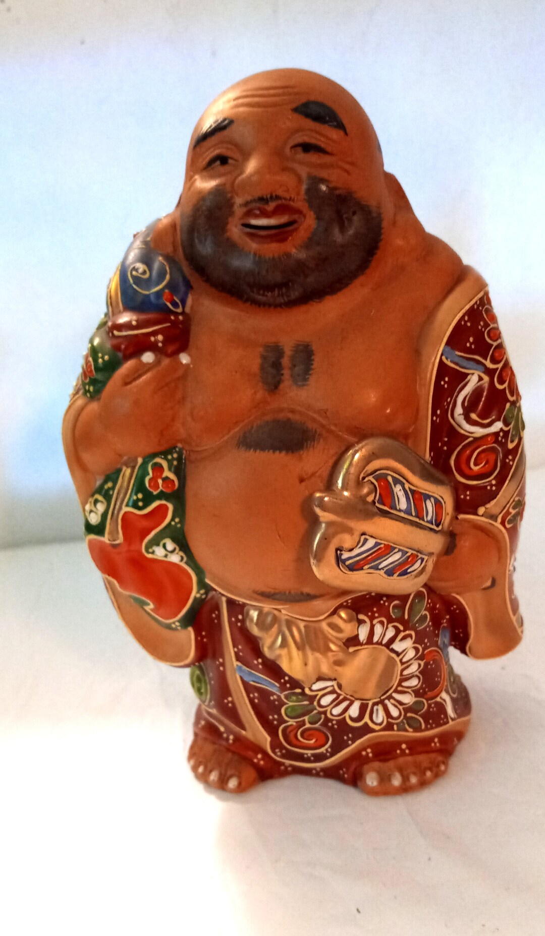 Japanese Porcelain Satsuma Hotei Buddha Figurine - Etsy