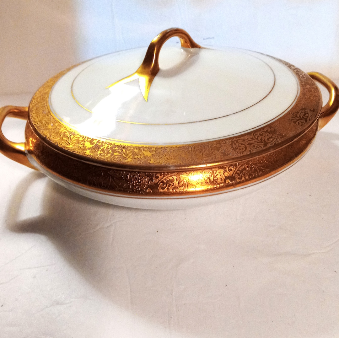 Hutschenreuther Selb Bavaria Porcelain Covered Serving Bowl - Etsy