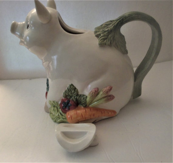 Fitz And Floyd Teapots Pig