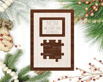 We Love You to Pieces Personalized Keepsake, Gifts for Her, Mother's ...