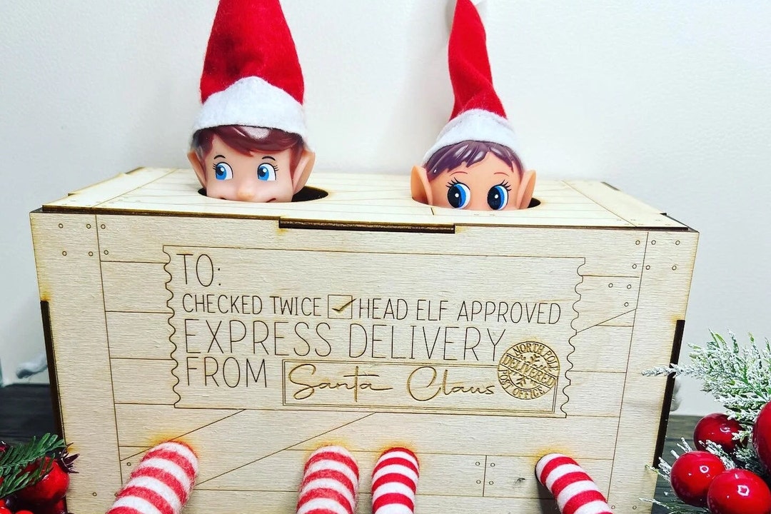 Elf Arrival Crate One or Two Elves - Etsy