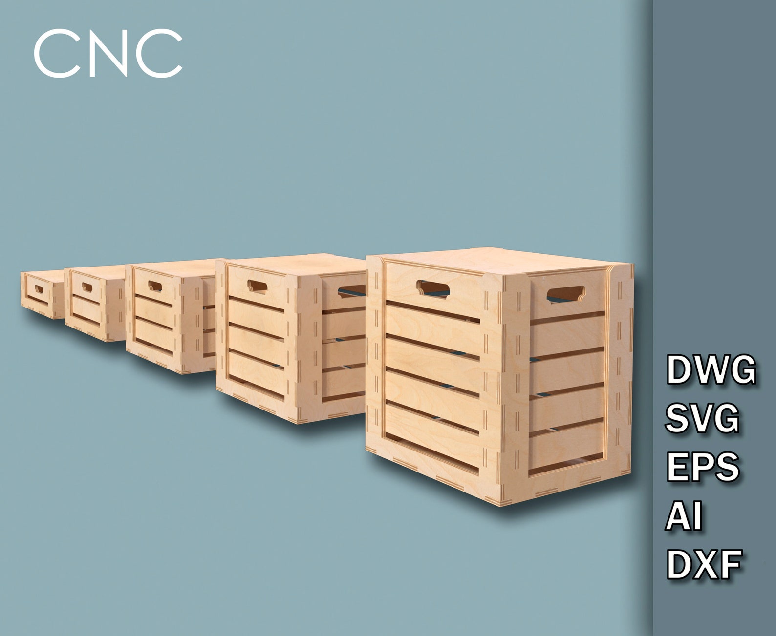 Storage Box With Lid, Different Size Boxes, Boxes Svg, Storage Box ...