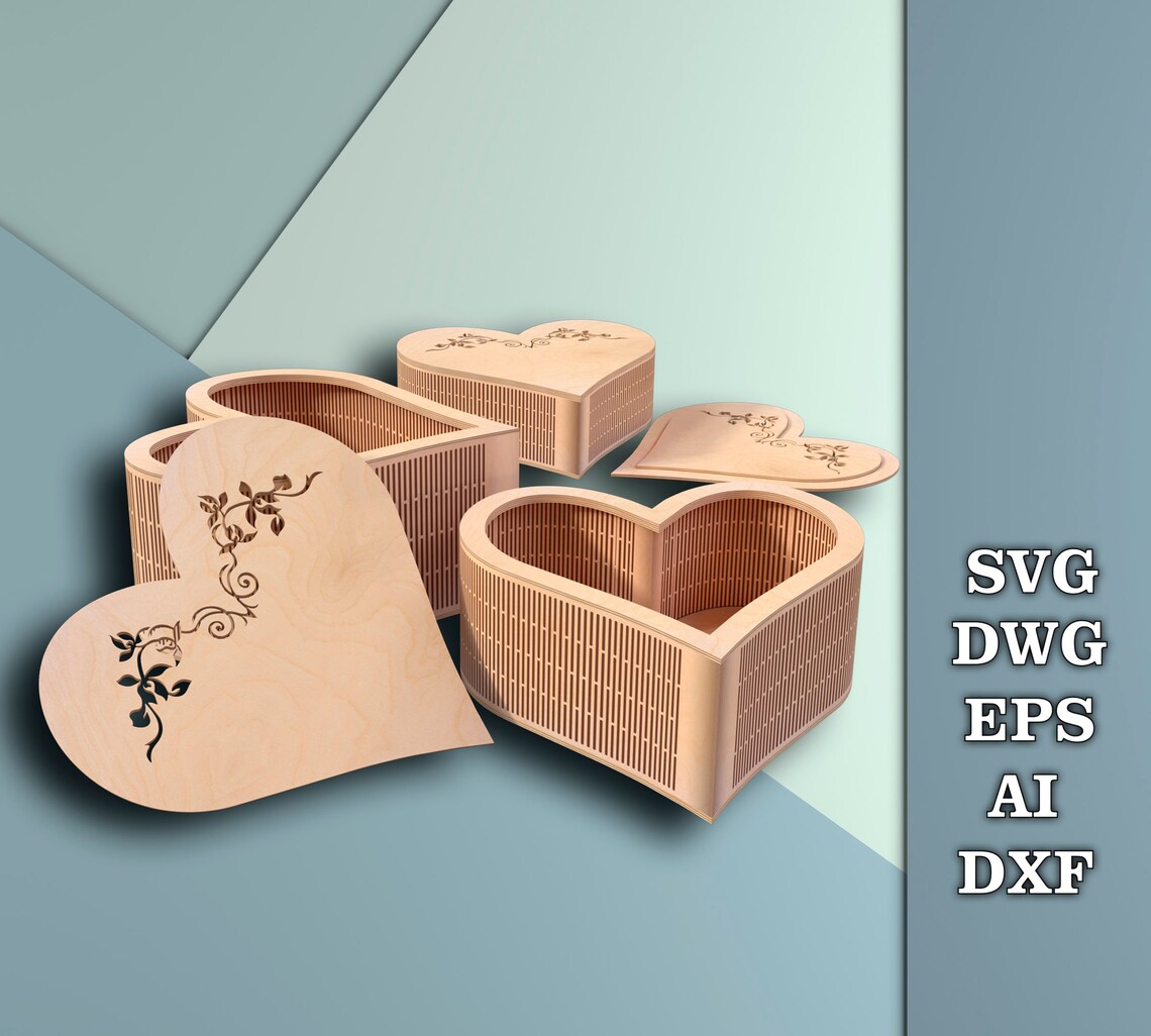 Living Hinge Box Flexible Vector Files for Laser Cutting 12 - Etsy