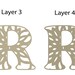 Layered Letter R, SVG Alphabet, 3D Letters, Multilayer Mandala Letter R ...