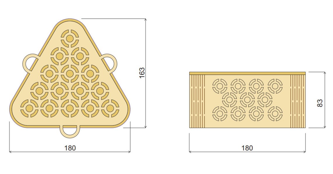 Living Hinge Box Box With Lid Svg Flexible Vector Files for - Etsy