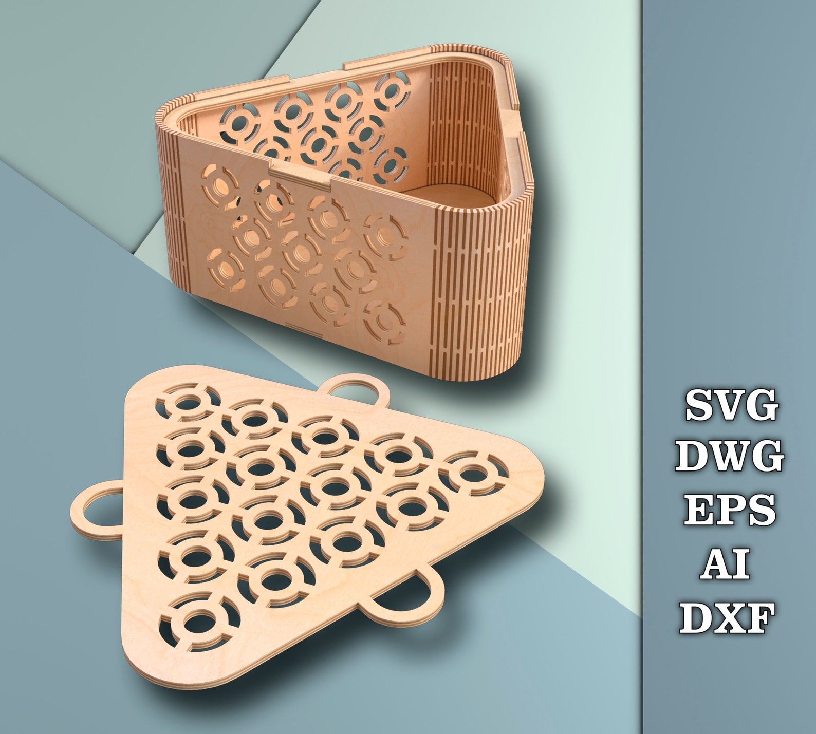 Living Hinge Box Box With Lid Svg Flexible Vector Files for - Etsy