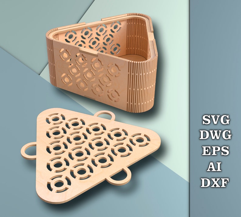 Living Hinge Box Box With Lid Svg Flexible Vector Files for - Etsy