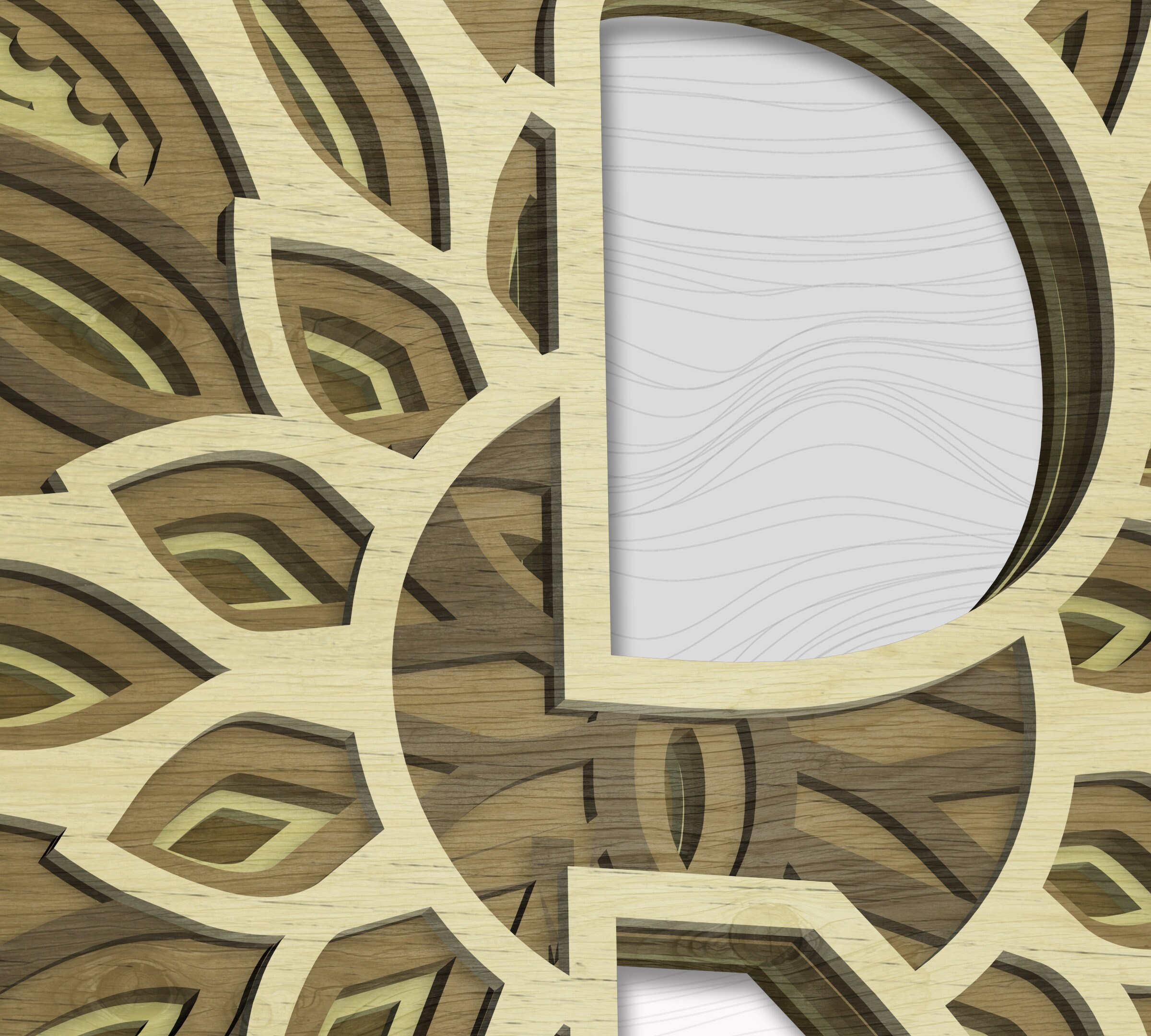 Layered Letter R SVG Alphabet 3D Letters Multilayer Mandala | Etsy