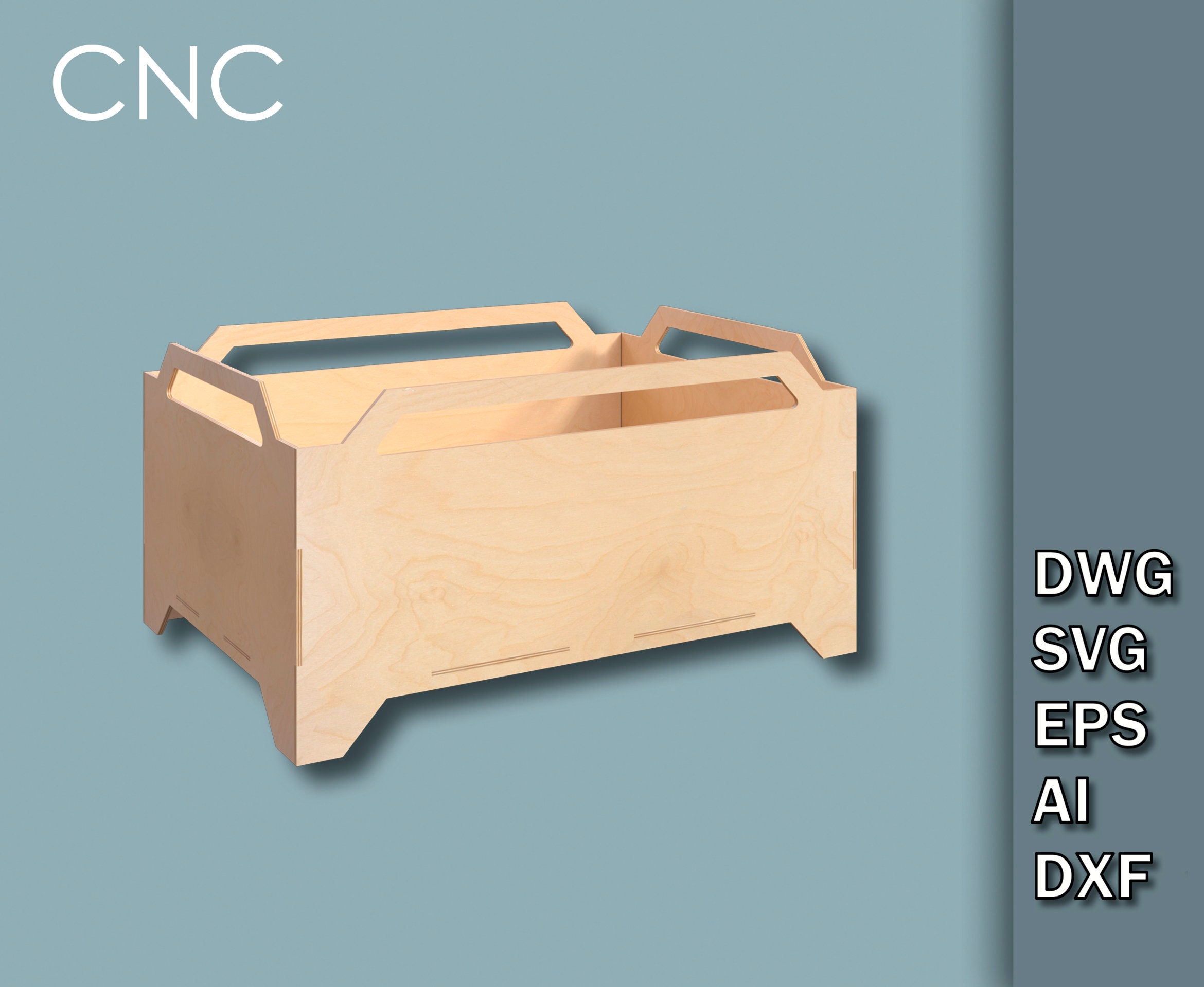 Wooden Box With Handles DIY Stackable Boxes Stackable - Etsy