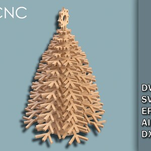 Standing Christmas Tree, CNC Laser Cut, DIY Christmas Decoration ...
