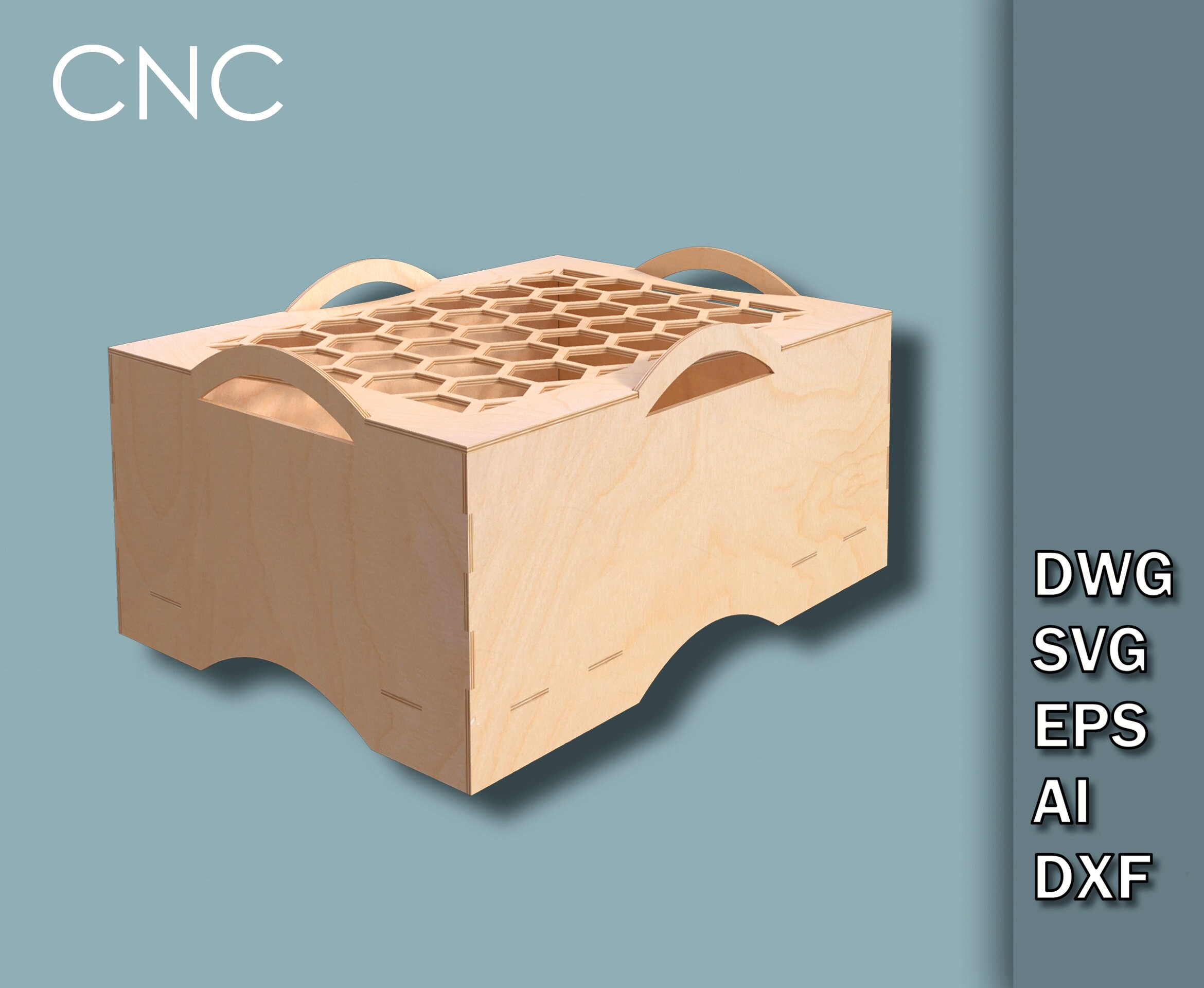 Wooden Box With Lid, DIY Stackable Boxes, Stackable Storage Rack, CNC ...
