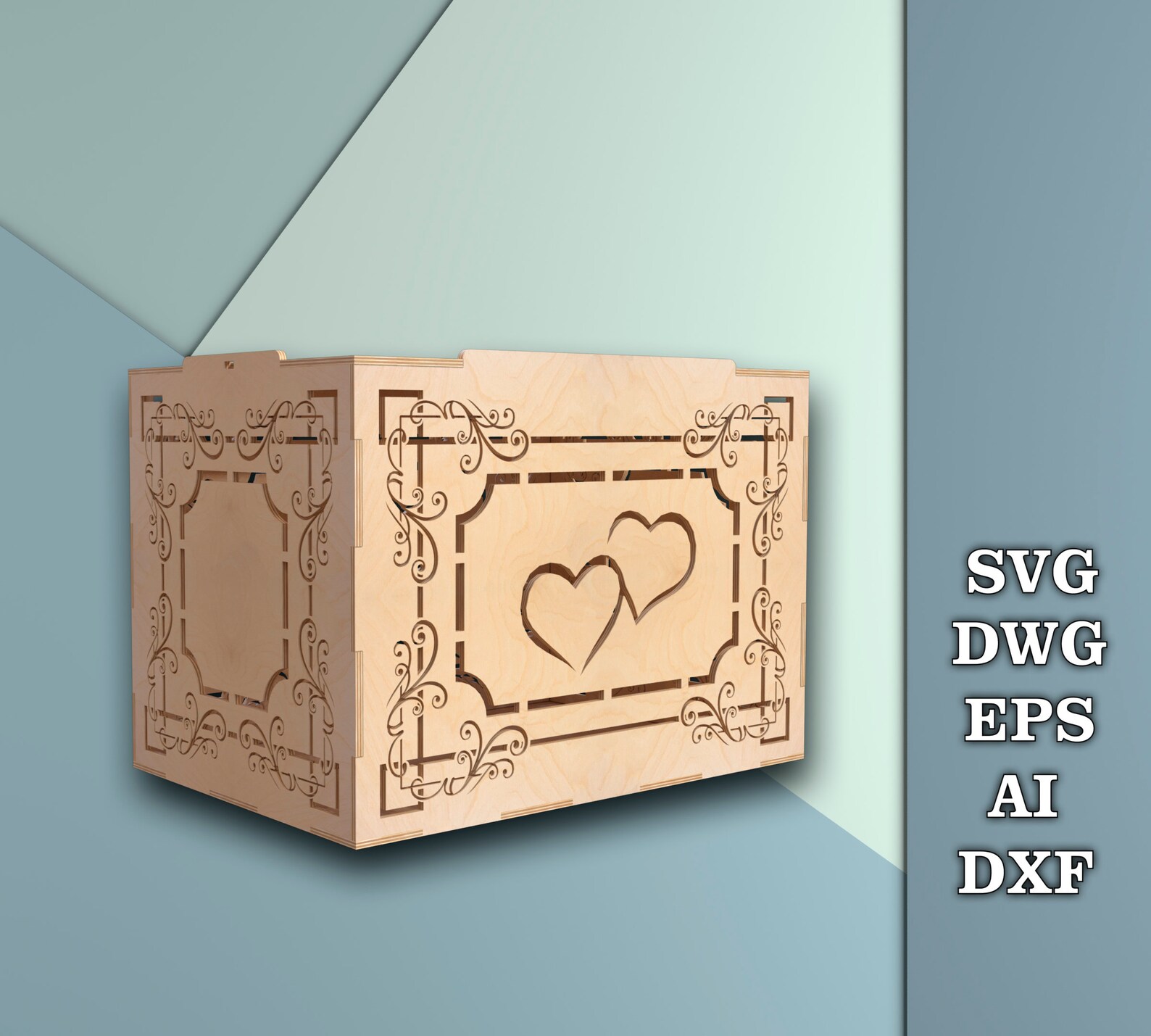 Wedding Card Box With Slot Wedding Envelope Box Wedding Gift - Etsy