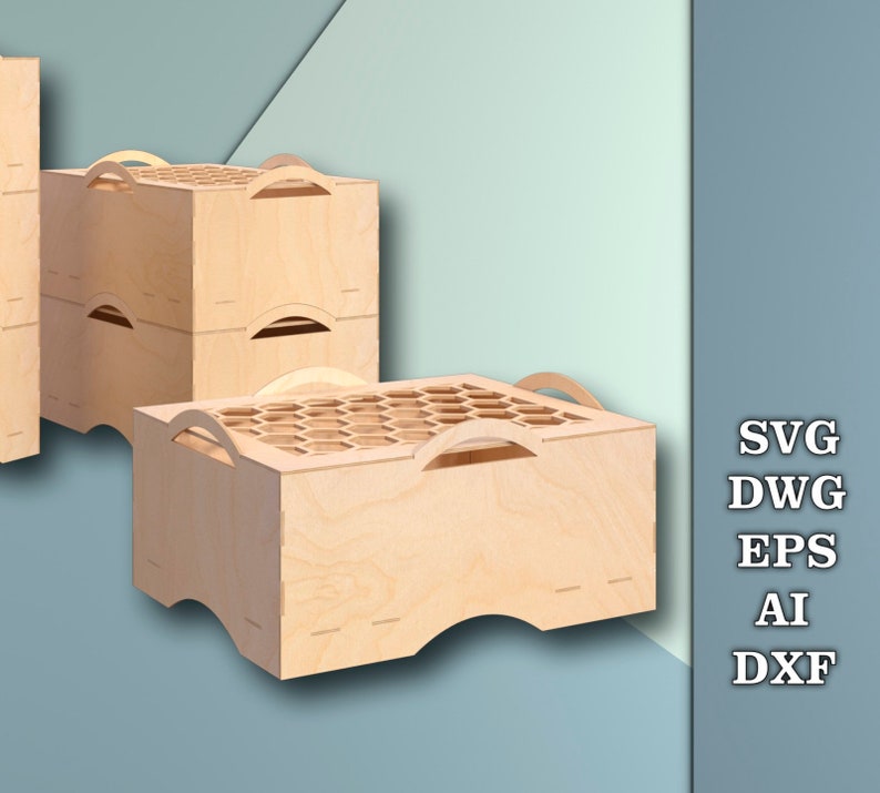 Wooden Box With Lid DIY Stackable Boxes Stackable Storage - Etsy