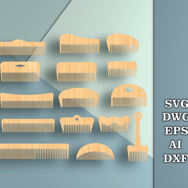 Beard Comb Svg Files - Etsy