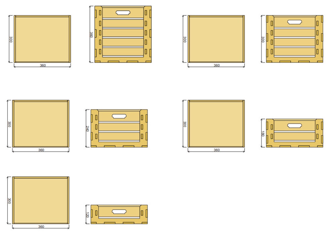 Storage Box With Lid, Different Size Boxes, Boxes Svg, Storage Box ...