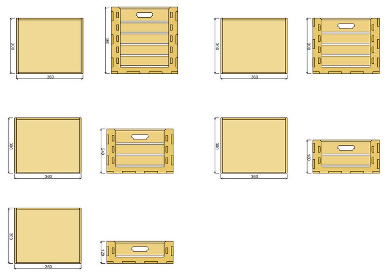 Storage Box With Lid, Different Size Boxes, Boxes Svg, Storage Box ...