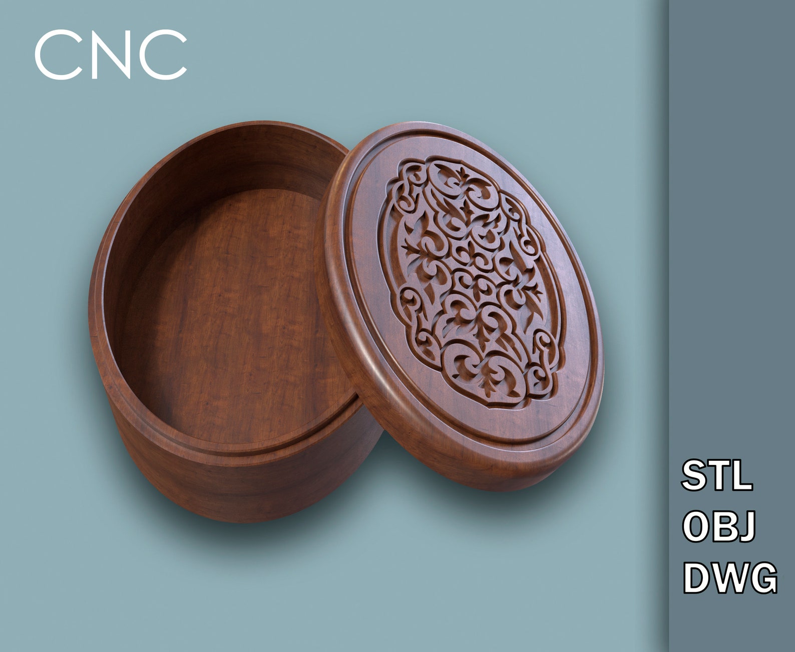 Oval Jewelry Storage Box STL, Box for Your Small Things, STL Models for ...