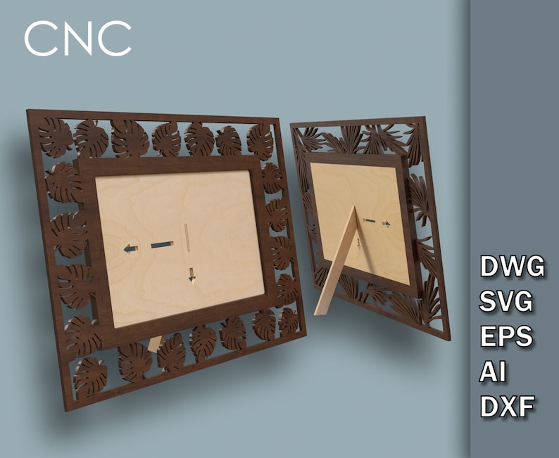 Photo Frames Set 6 Styles, Indoor Decor, Laser Cut Files, Dwg, Svg, Eps ...