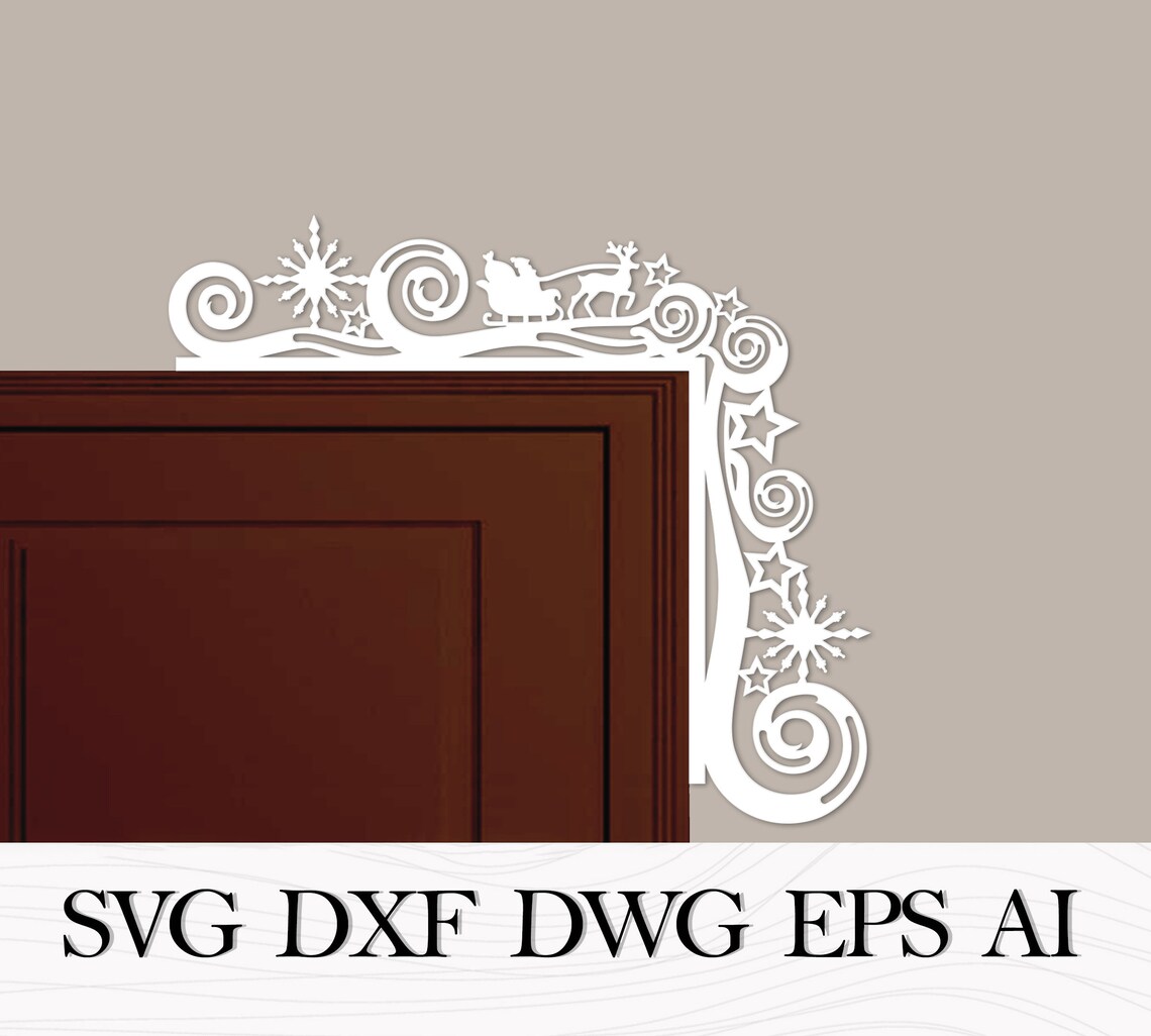 Set of Christmas Door Corner Sign Christmas Sign SVG Front - Etsy