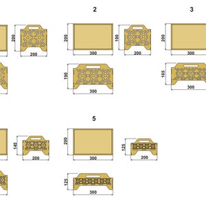 DIY Stackable Boxes, Stackable Storage Boxes, Digital Product Dwg, Svg ...
