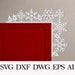 Christmas Door Corner Design With Snowflakes Christmas SVG | Etsy
