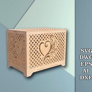 Wedding Card Box With Slot, Wedding Envelope Box, Wedding Gift Card Box ...