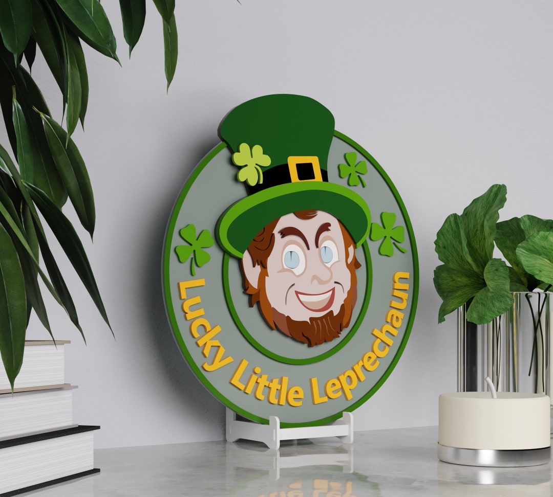 Lucky Little Leprechaun SVG, St.patrick 's Day Signs, Laser Cut File ...