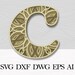 Multilayer Letter С, Digital File, Wall Art Layered, DXF Alphabet ...
