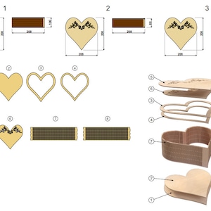 Living Hinge Box, Flexible Vector Files for Laser Cutting, 12 Boxes ...