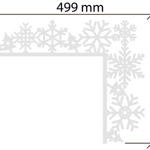 Christmas Door Corner Design With Snowflakes, Christmas SVG, Christmas ...