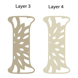 Multilayer Letter I, Digital File, Wall Art Layered, DXF Alphabet ...