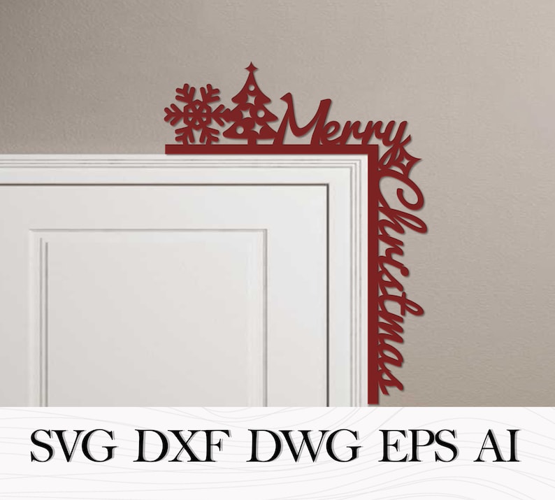 Christmas Door Corner Sign Merry Christmas Door Design - Etsy
