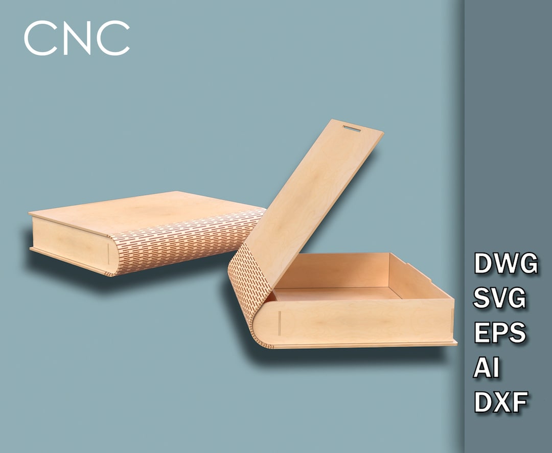 Living Hinge Box, Flexible Vector Files for Laser Cutting, Wooden ...