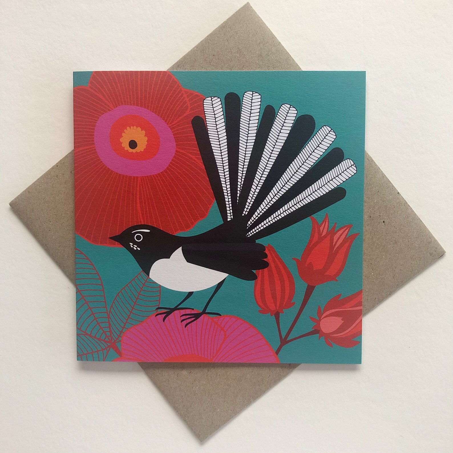 Australian Birds Square Greeting Cards 100% Recycled. Set of 4 - Etsy