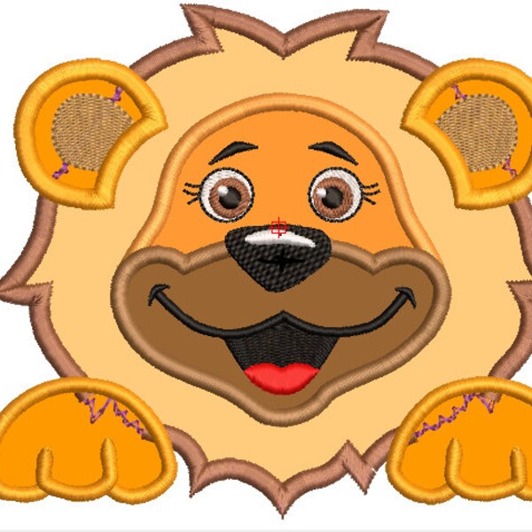 Lion Applique - Etsy