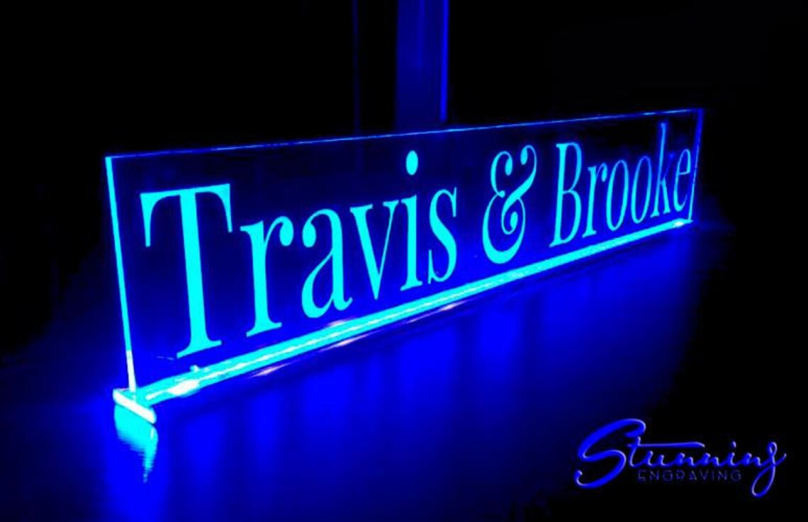 Elegant Wedding Head Table Sign Couple Gift Decoration LED - Etsy