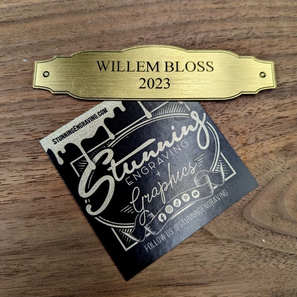 Adhesive Metal Name Plate - Etsy