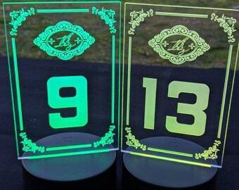 Acrylic Led Table Numbers - Etsy