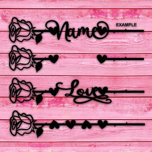 Name Rose SVG FILE ONLY - Etsy