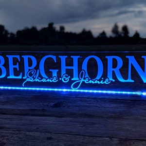 Elegant Wedding Head Table Sign, Couple Gift, Decoration, LED Sign ...